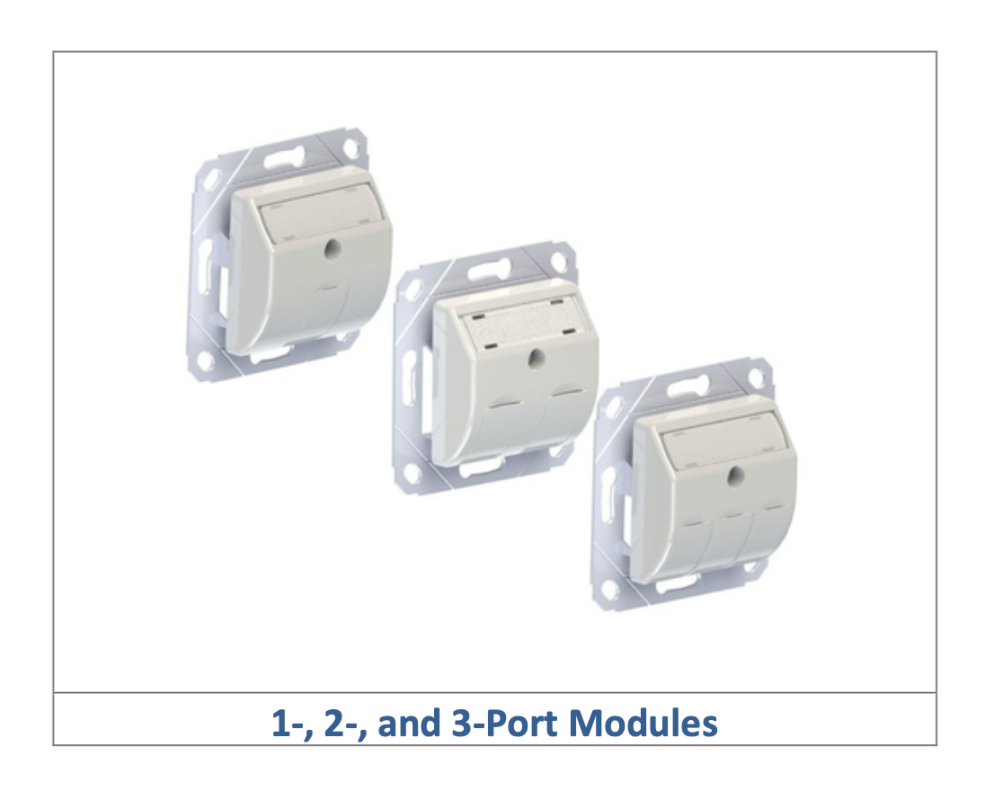 Leviton - 1-, 2-, and 3-Port German-Style Snap-in-Jack Module - RWL ...