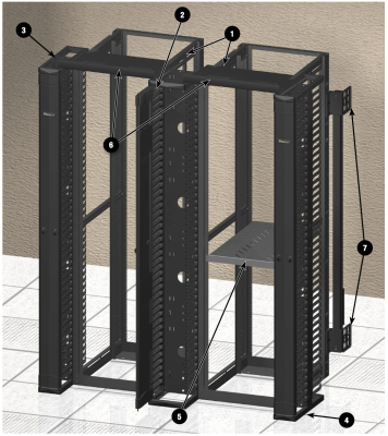 Panduit - Adjustable Rail 4-Post Rack System - RWL Advanced Solutions UK